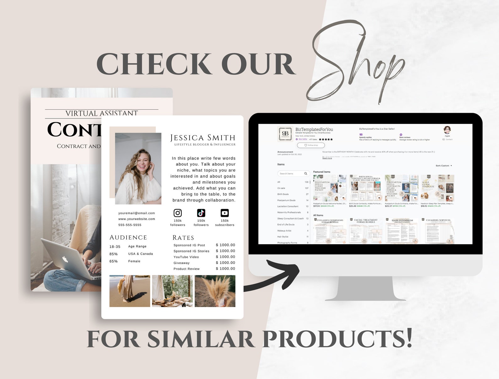 Editable Virtual Assistant Proposal Template Freelance - Etsy