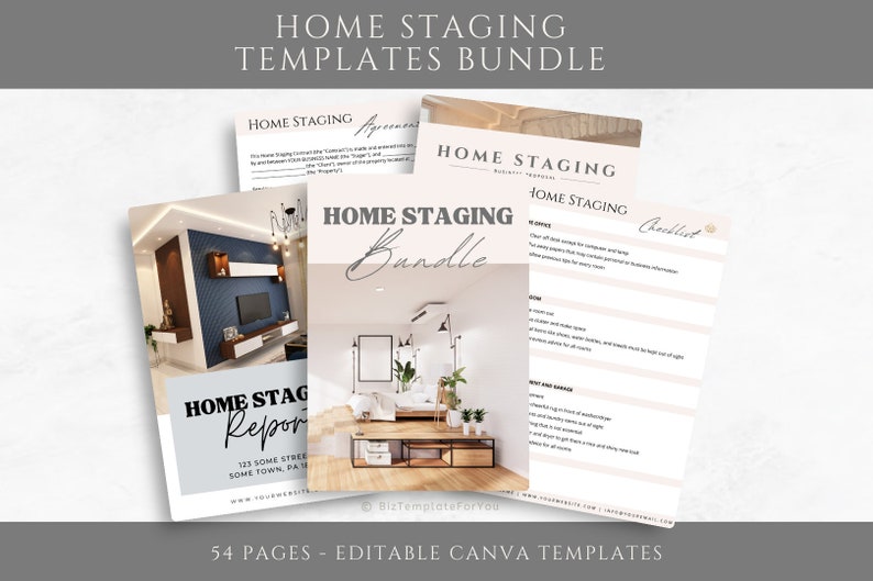 Editable Home Staging Business Templates Bundle, Property Staging ...