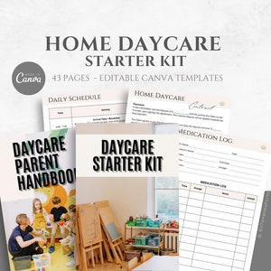Daycare Starter Kit, Editable Daycare Forms Templates, Starter Kit for ...