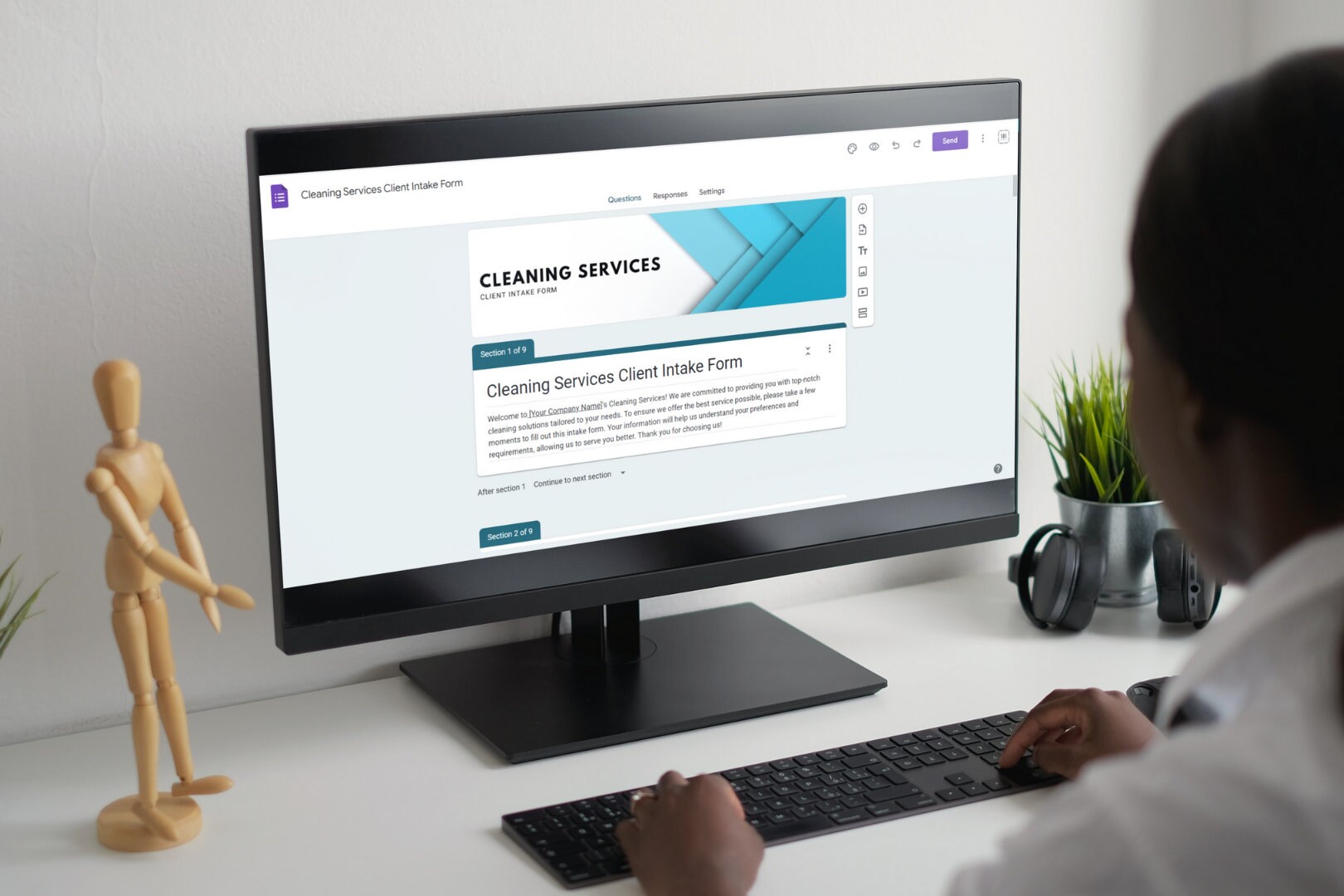 Cleaning Services Client Intake Form, Editable Residential and ...