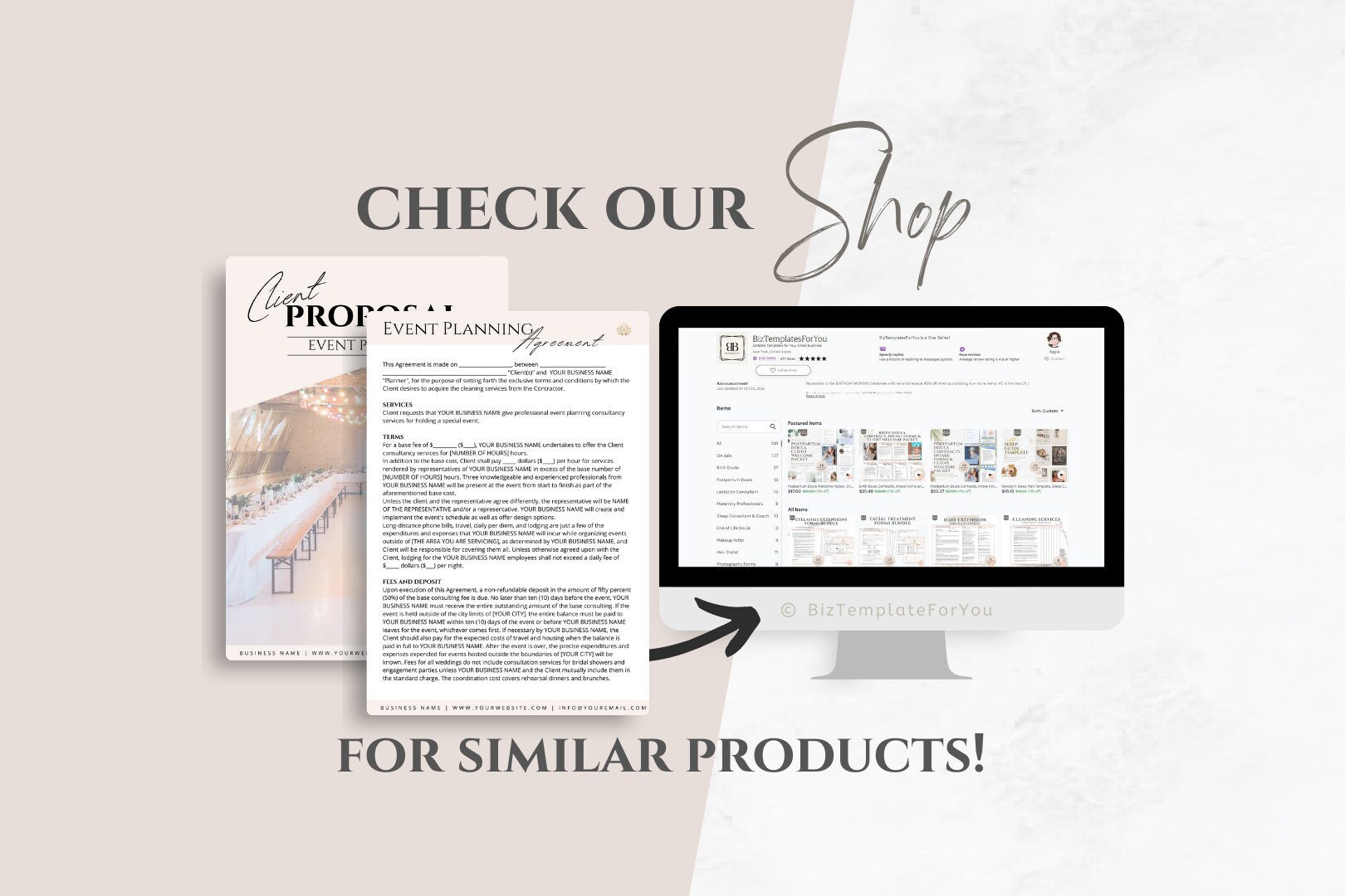 Editable Event Planner Contract & Proposal Template Bundle, Event ...
