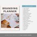 Editable Branding Planner Template, Brand Strategy Workbook, Business ...