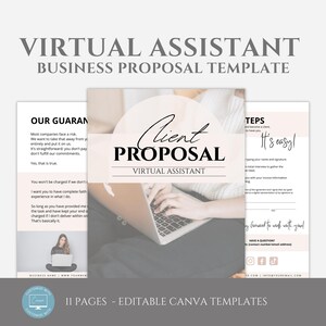 Editable Virtual Assistant Proposal Template, Freelance Personal ...