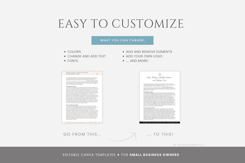 Editable Horse Riding Liability Waiver Form Template, Equine Waiver and ...