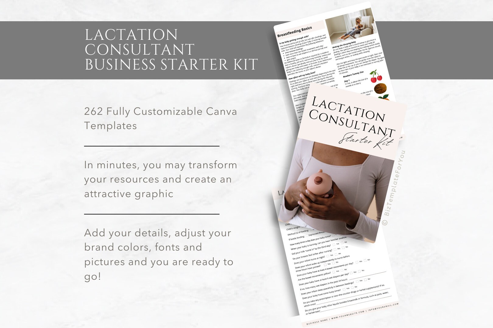 Editable Lactation Consultant Business Starter Kit, All Lactation ...