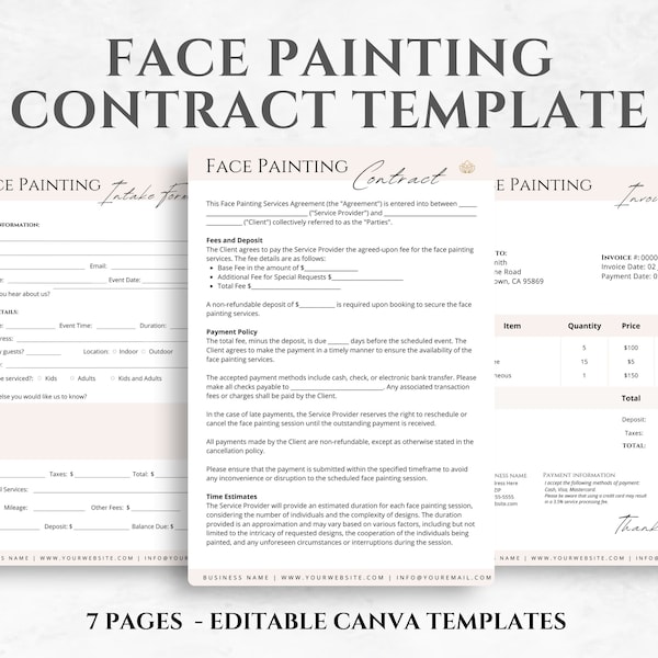 Face Painting Template - Etsy