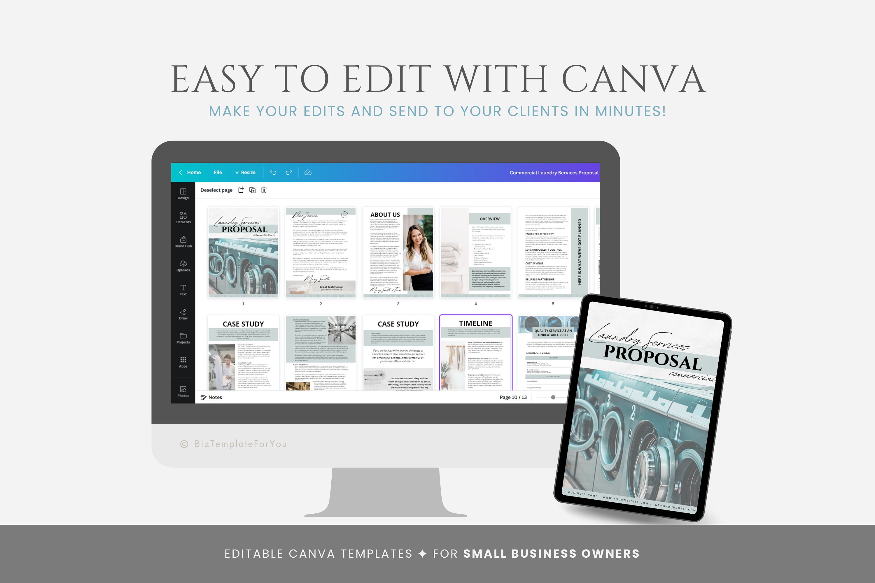 Editable Commercial Laundry Service Proposal Template, Pick and ...