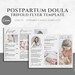 Editable Postpartum Doula Brochure Template, Printable Postpartum Doula ...