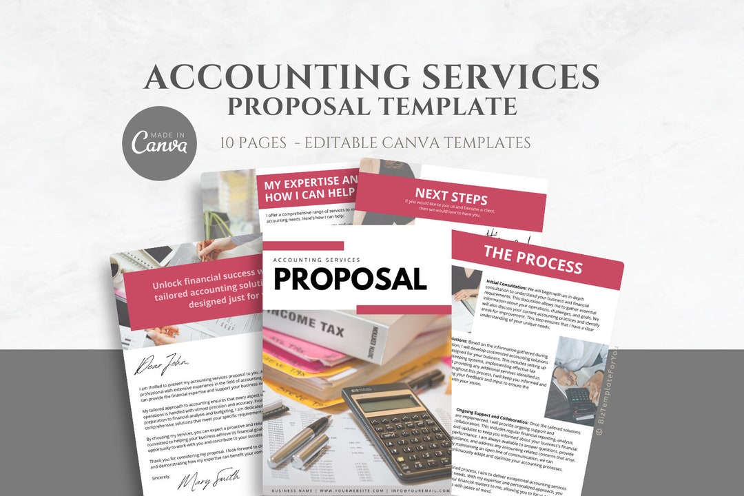 Editable Accounting Services Proposal Template, Freelance Accountant ...