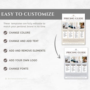 Editable Home Staging Pricing List Template, Property Staging Pricing ...