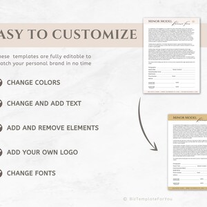 Editable Photography Contract Template Bundle Including - Etsy