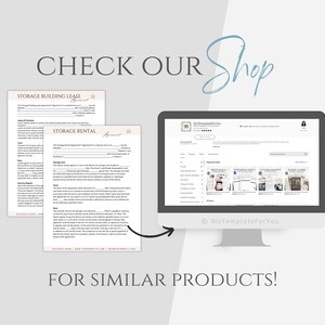 Editable Outdoor RV & Boat Storage Lease Agreement, Storage Space Lease ...