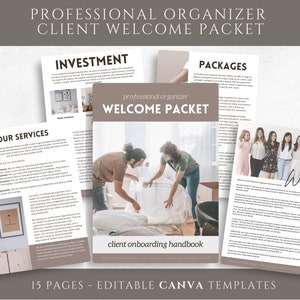 Editable Professional Organizer Client Welcome Packet - Etsy