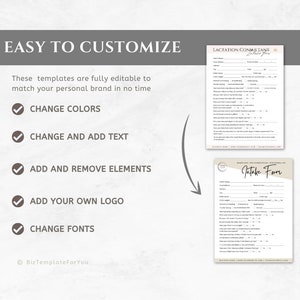 Editable Lactation Consultant Client Intake Form Template ...