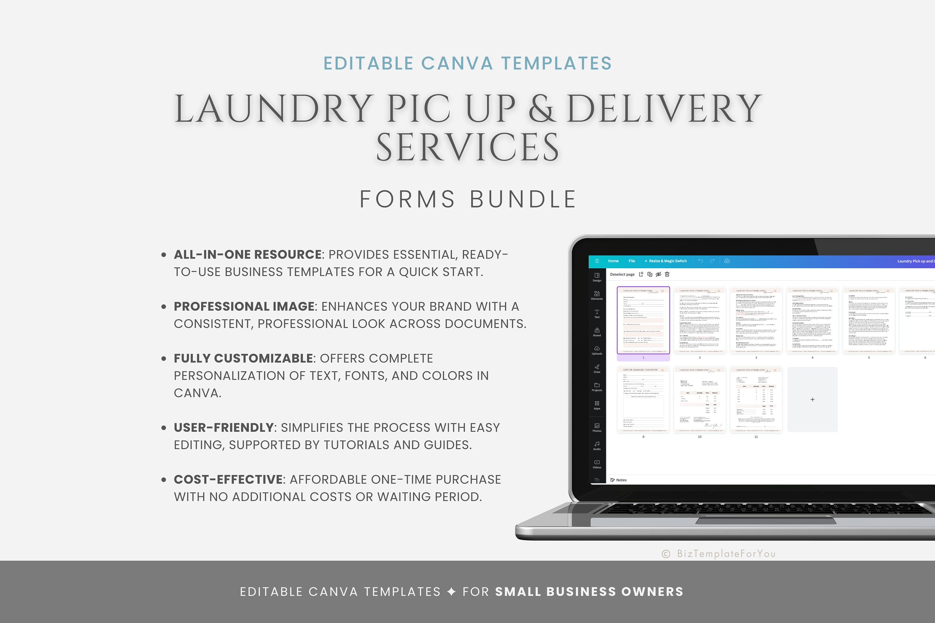Editable Laundry Pick up & Delivery Services Forms Templates, Pick and ...