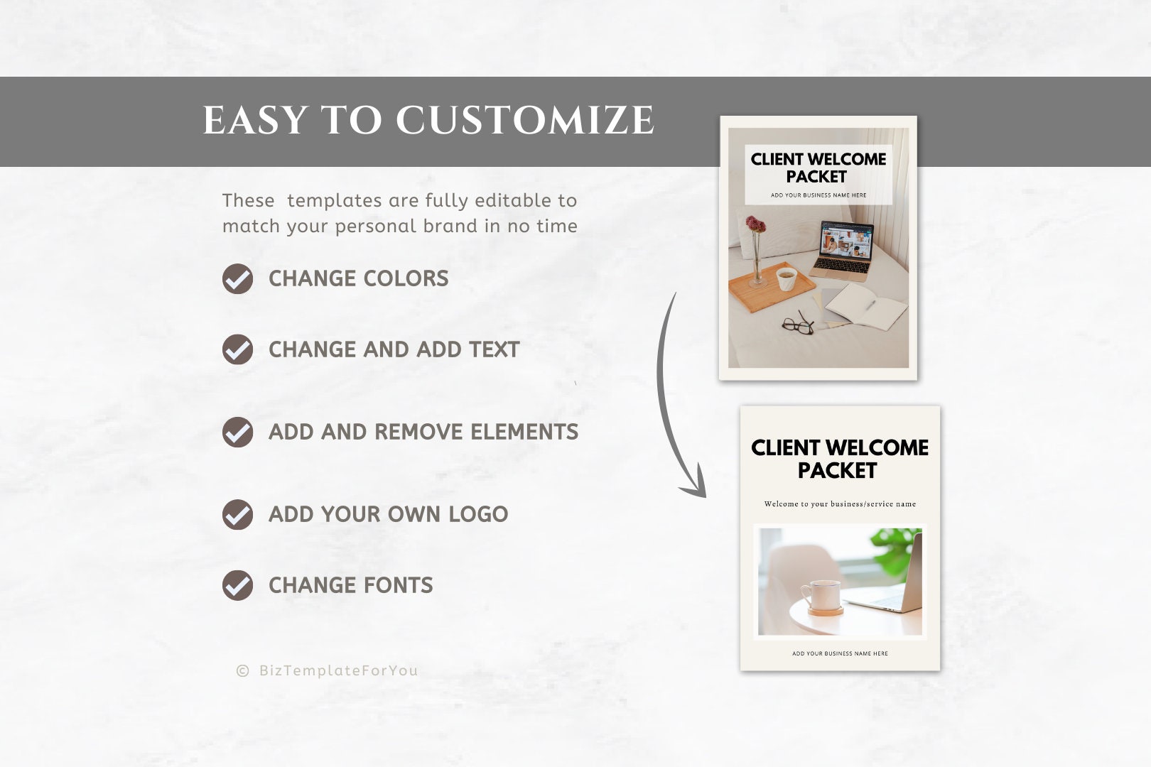 Editable New Client Welcome Packet Template, Onboarding Canva Template ...
