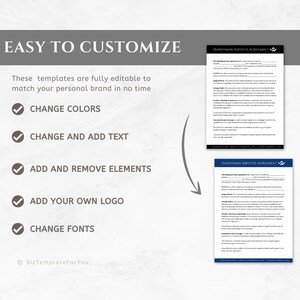 Editable Handyman Contract Template, Professional Handyman Services ...