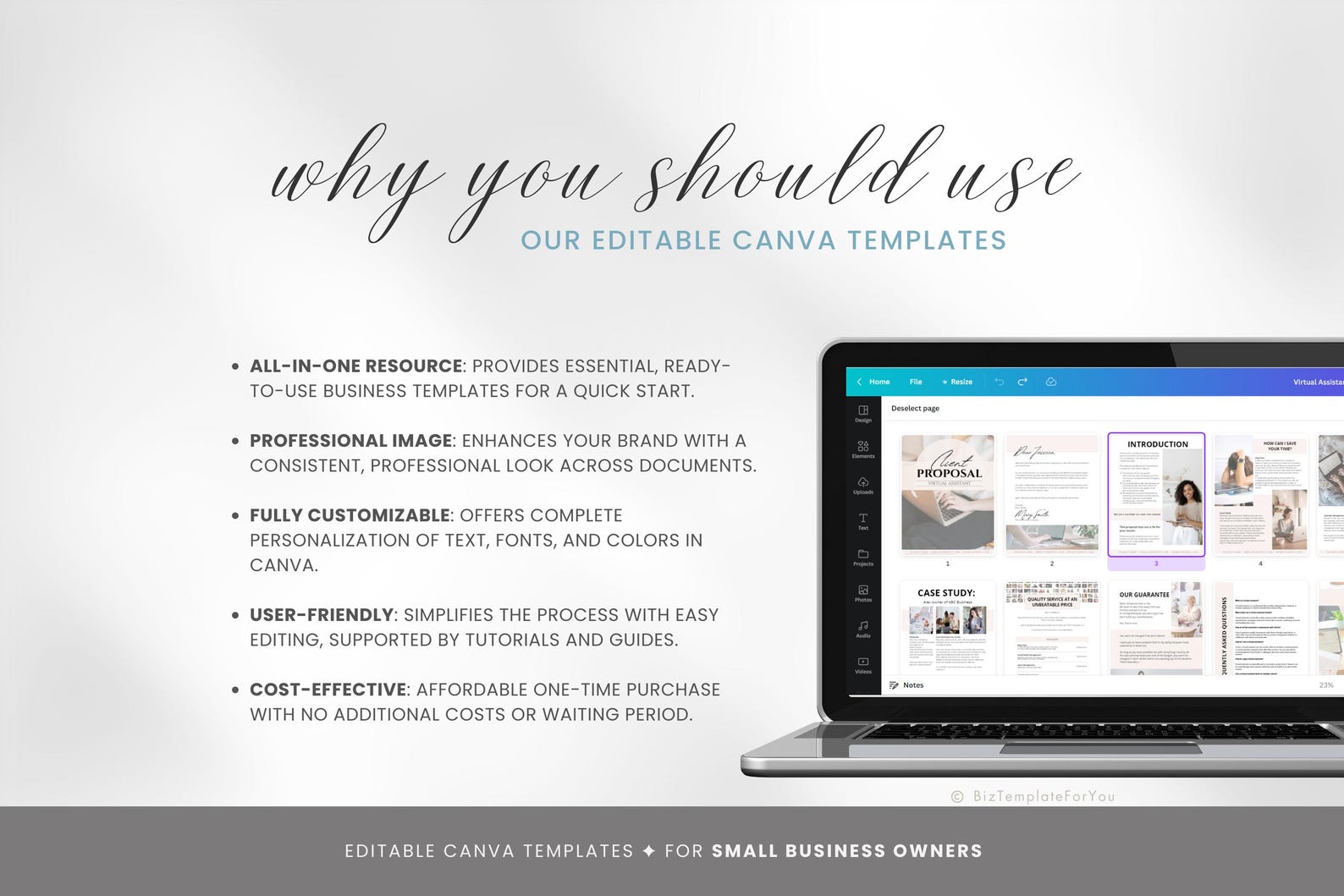 Editable Virtual Assistant Proposal Template, VA Service Pitch Document ...
