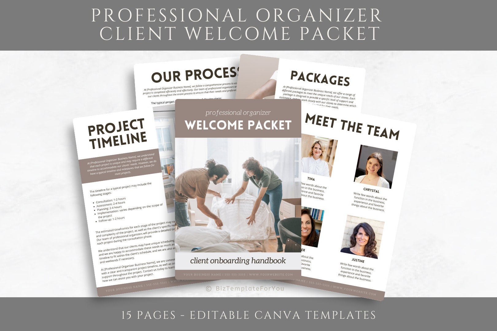 Editable Professional Organizer Client Welcome Packet Template, Home ...