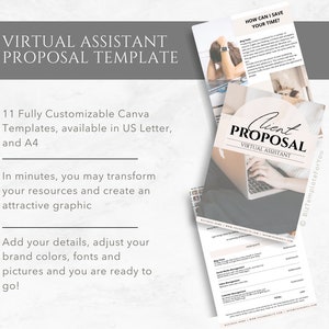 Editable Virtual Assistant Proposal Template, Freelance Personal ...