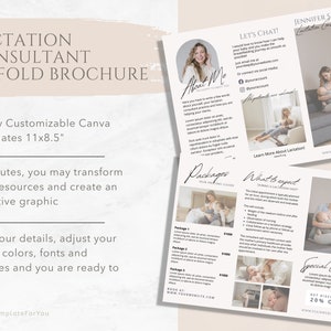 Editable Lactation Consultant Trifold Brochure Template - Etsy