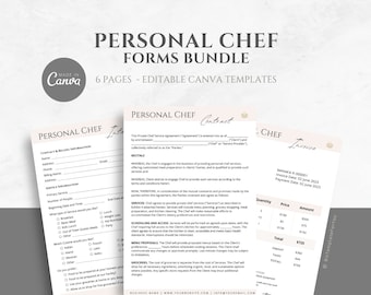 Editable Personal Chef Contract Template, Private Chef Contract ...