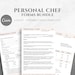 Editable Personal Chef Contract Template, Private Chef Contract ...