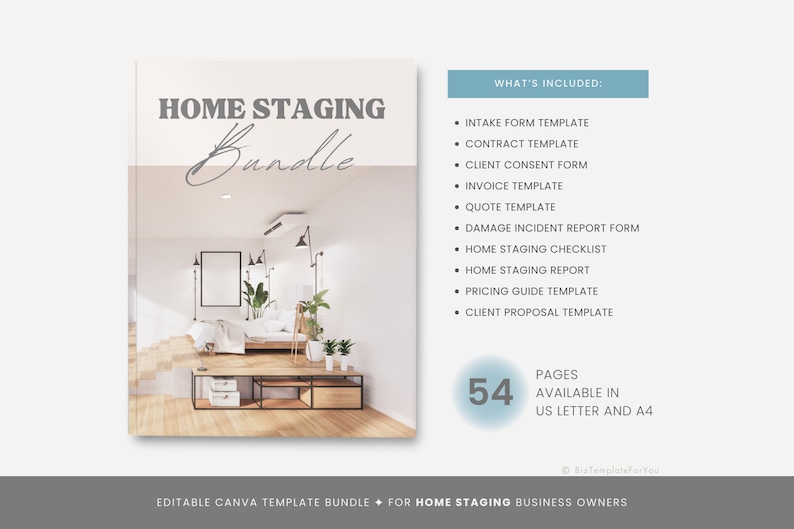 Editable Home Staging Templates Bundle, Property Staging Checklist ...