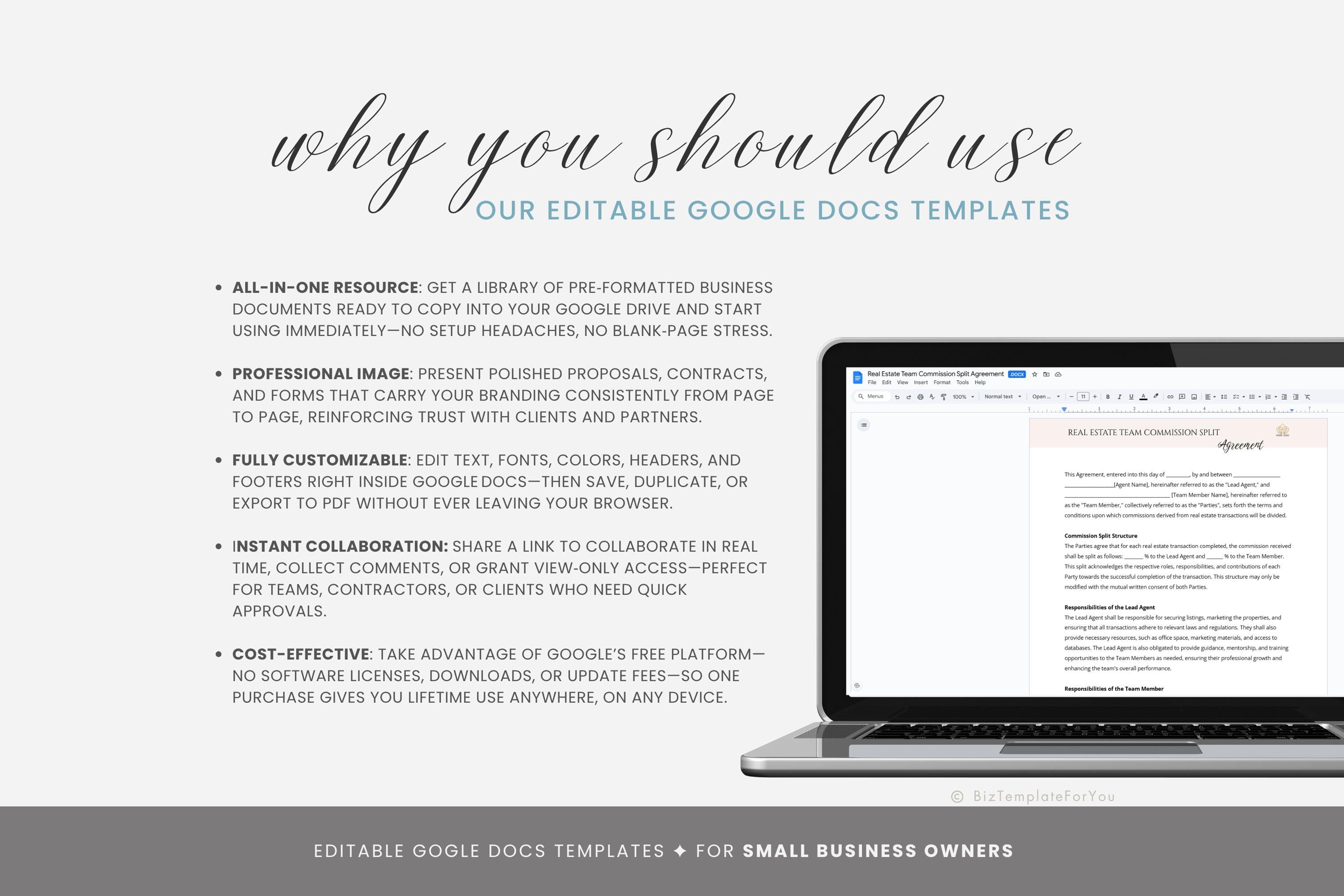 Editable Real Estate Team Commission Split Agreement Template, Realtor ...