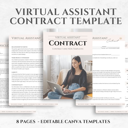 Editable Virtual Assistant Proposal Template Freelance - Etsy
