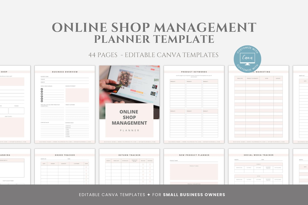 Editable Online Shop Planner Template, New E-commerce Launch Planner ...