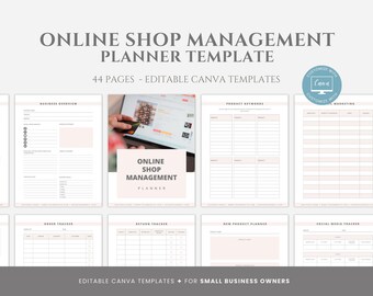 Editable Online Shop Planner Template, New E-commerce Launch Planner ...