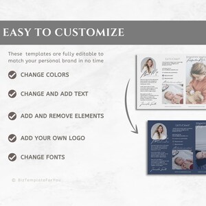 Editable Postpartum Doula Brochure Template, Printable Postpartum Doula ...