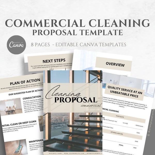 Commercial Cleaning Proposal - Etsy