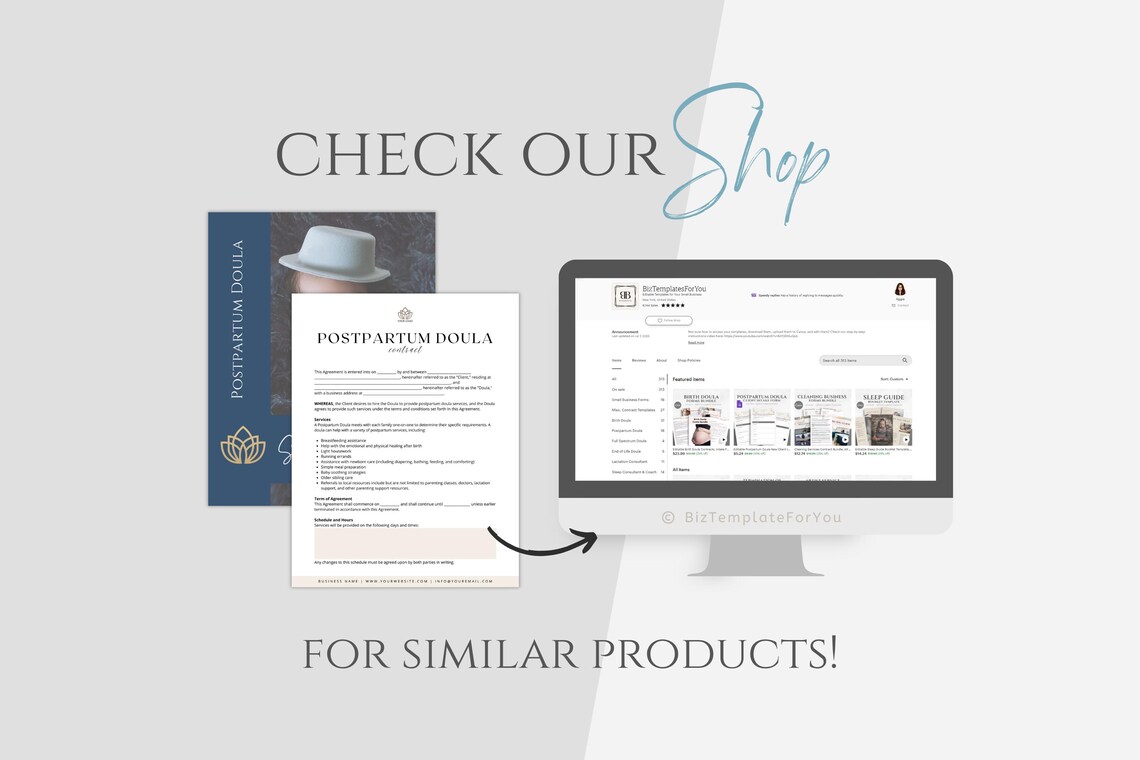 Editable Postpartum Doula Visits Notes and Tracker Templates. Doula Log ...