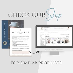 Editable Postpartum Doula Visits Notes and Tracker Templates. Doula Log ...