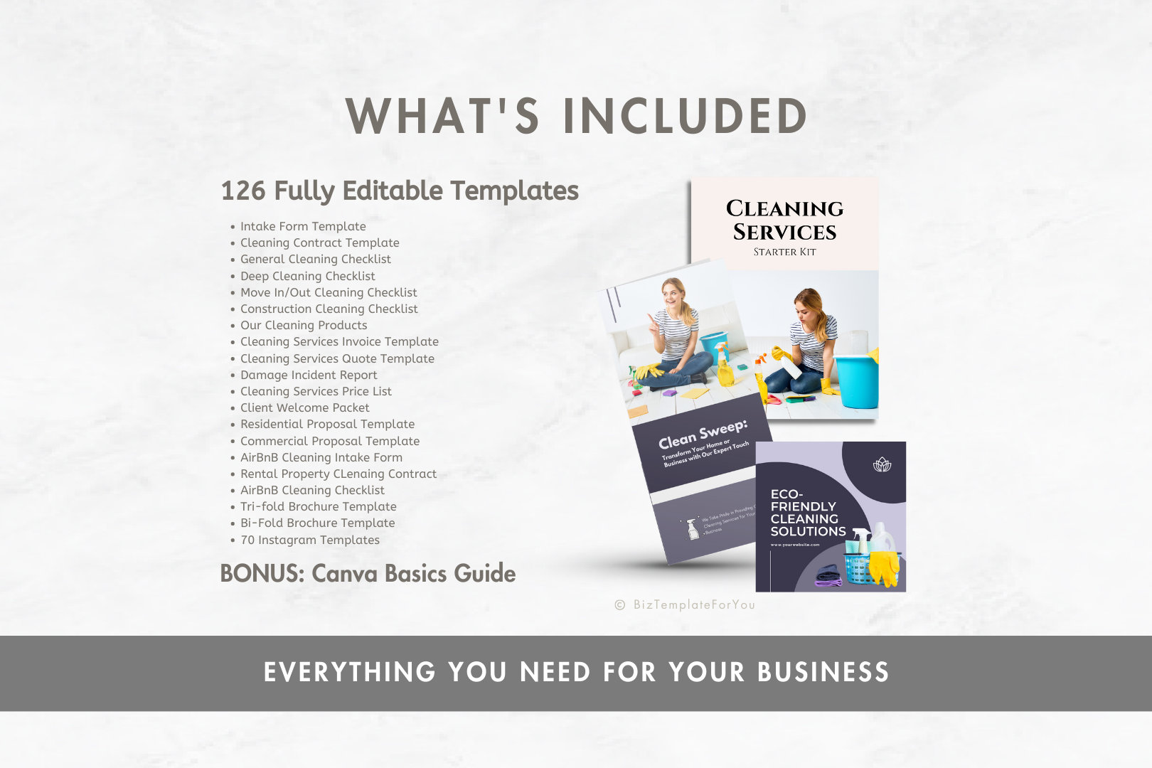Editable Cleaning Business Starter Kit All Cleaning Business Templates ...