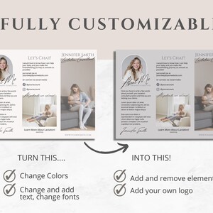 Editable Lactation Consultant Trifold Brochure Template - Etsy