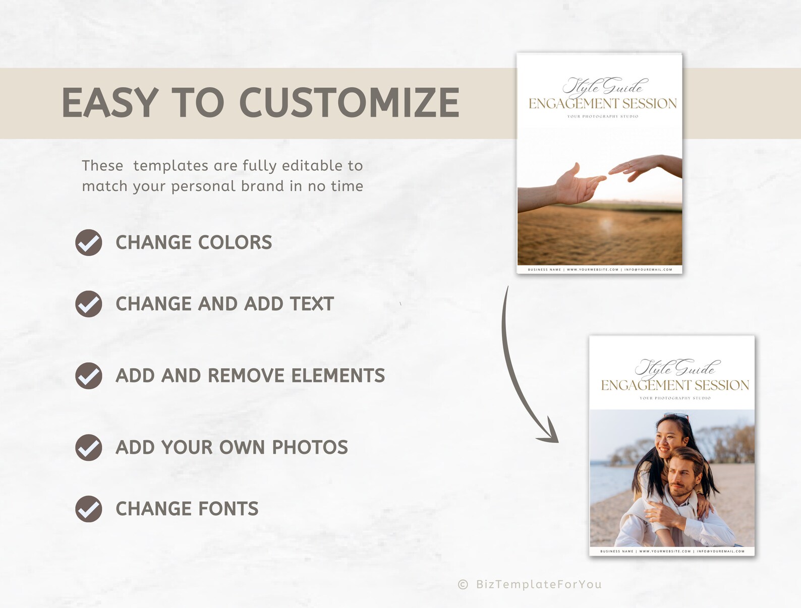 Editable Engagement Session Style Guide Template Pre-written - Etsy