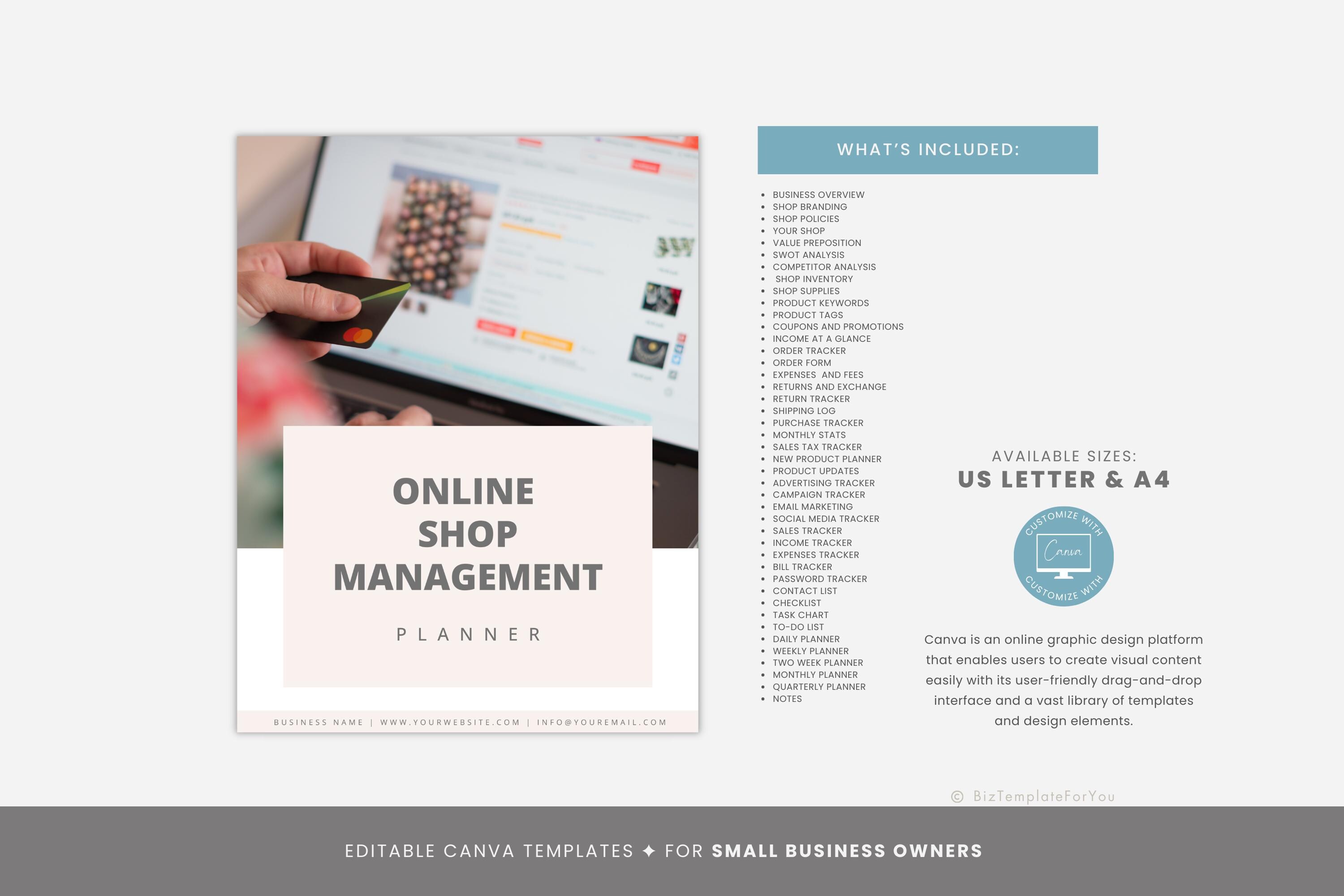 Editable Online Shop Planner Template, New E-commerce Launch Planner ...