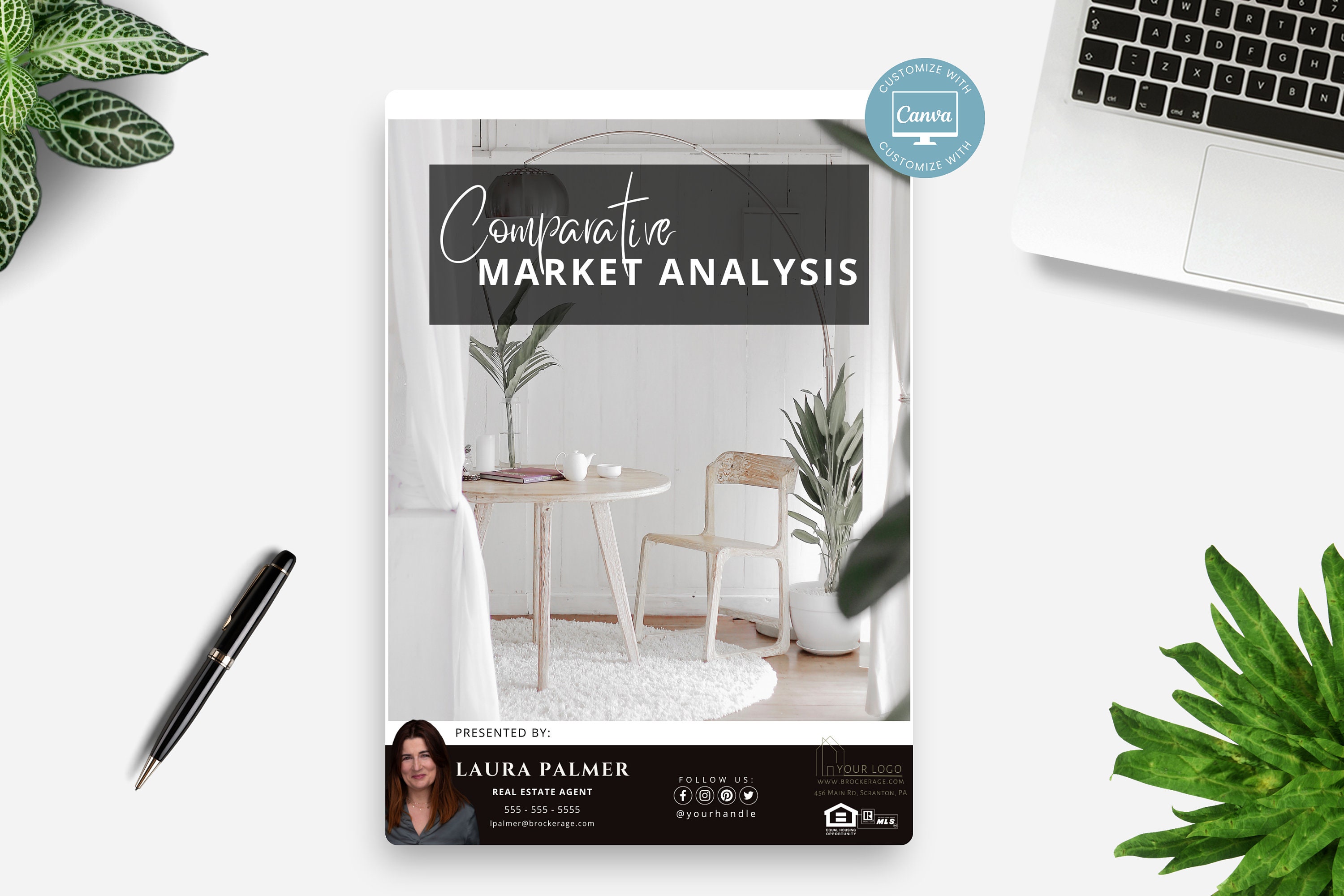 Editable Comparative Market Analysis Template, Real Estate CMA Template ...