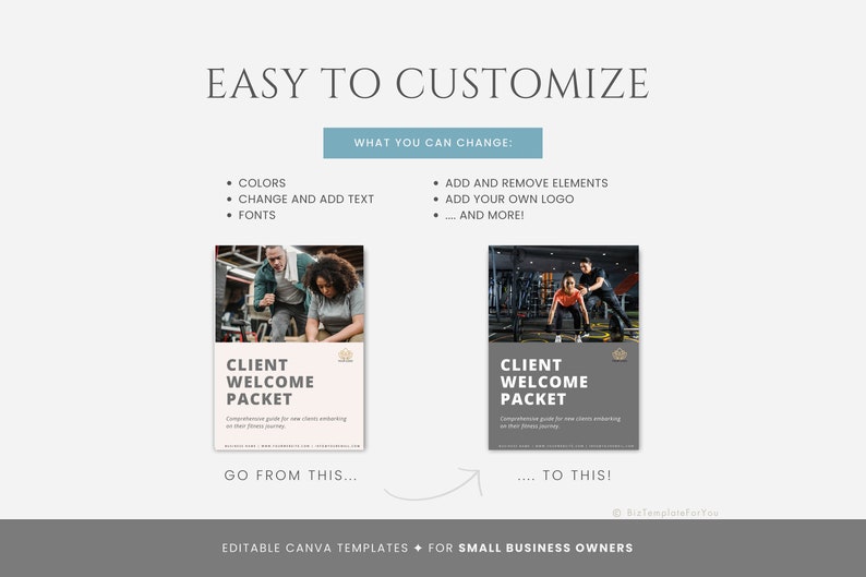 Editable Personal Trainer Client Welcome Packet, Personal Training ...