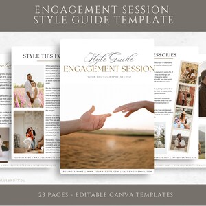 Editable Engagement Session Style Guide Template Pre-written - Etsy