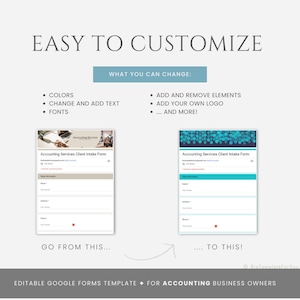 Editable Accounting & Bookkeeping Intake Form Template, Freelance ...