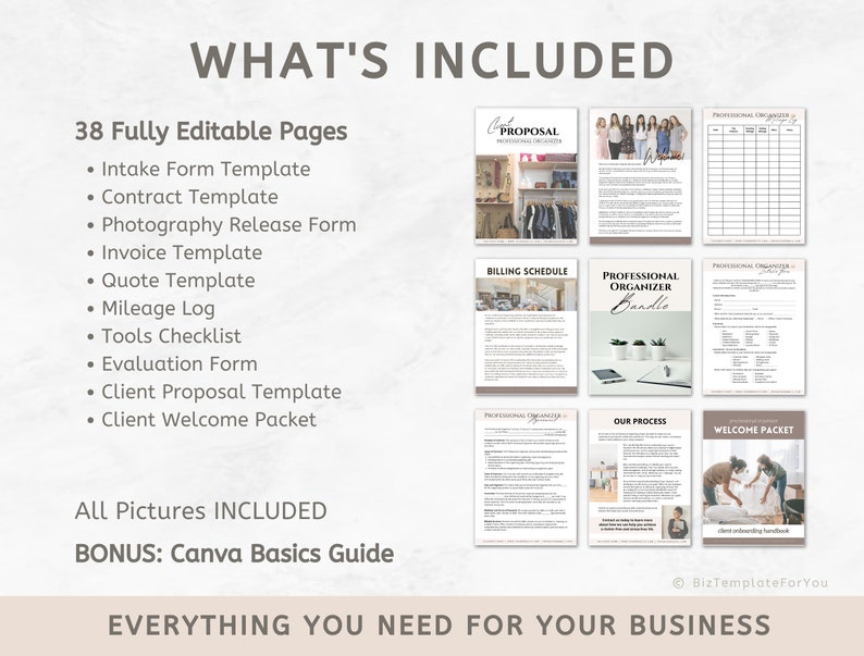 Editable Professional Organizer Forms Bundle Organizing - Etsy