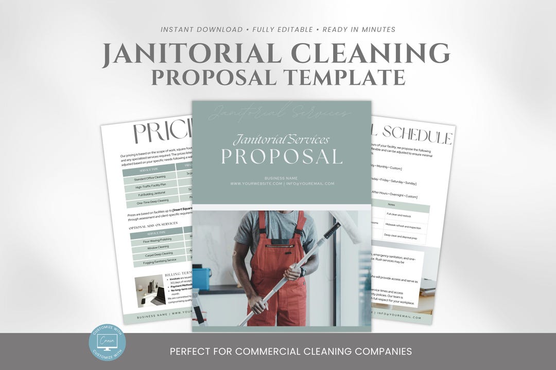 Janitorial Services Proposal Template for Cleaning Service Business ...