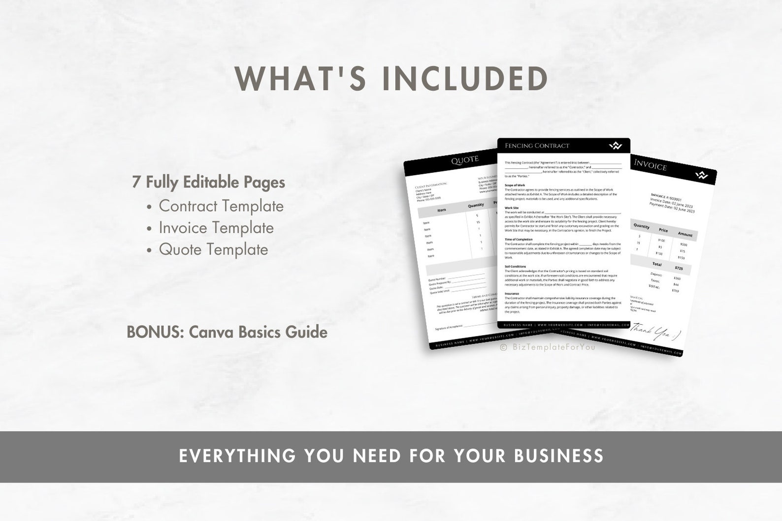 Editable Fencing Contract Template, Professional Fencing and Gates ...