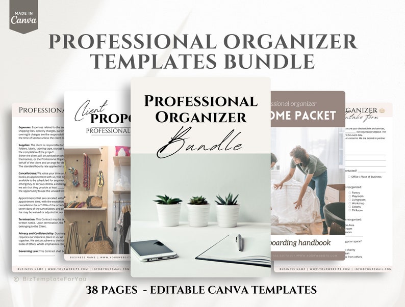 Editable Professional Organizer Forms Bundle Organizing - Etsy