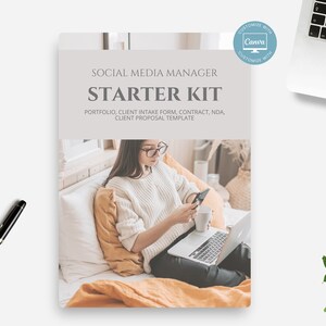 Editable Social Media Manager Starter Kit, Including Contract 