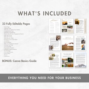 Editable Engagement Session Style Guide Template, Pre-written Couple ...